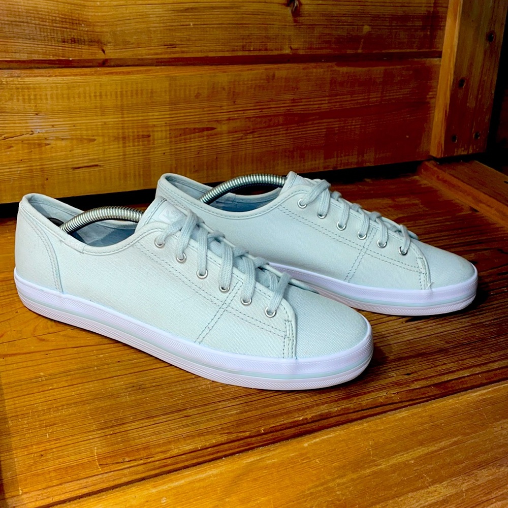 Keds Pastel Lime Light Green With Matching Pin Strip … - Gem